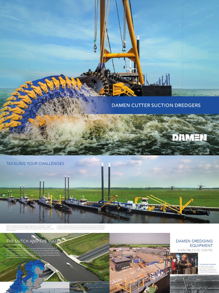 Damen Cutter Suction Dredgers | PDF | Dredging | Pump