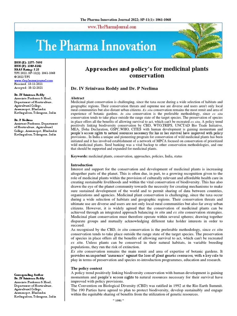 Dr.I.v.srinivasa Reddy and Dr.P.neelima - Approaches and Policy's For ...