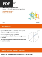 CSEC Mathematics - Circle Theorems | PDF | Circle | Triangle