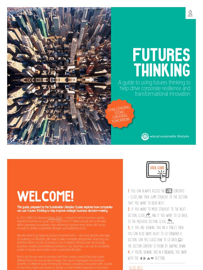 1 Futures Thinking | PDF | Sustainability | Scenario Planning
