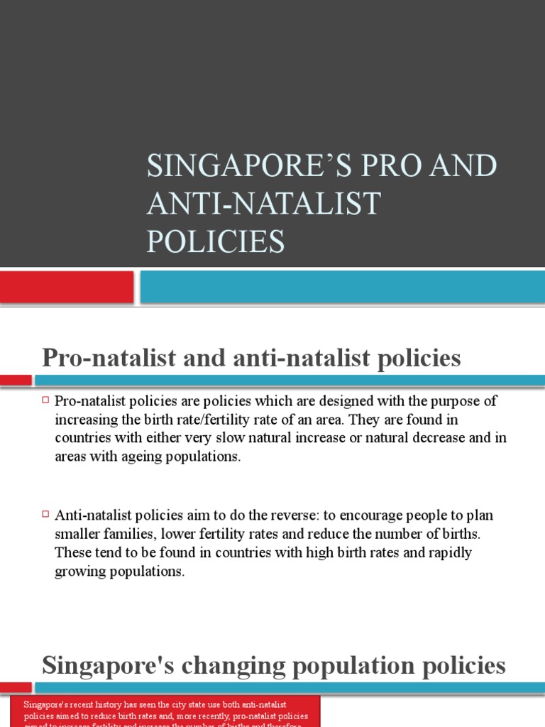 Singapore's Pro and Anti-Natalist Policies | PDF | Birth Rate | Economies