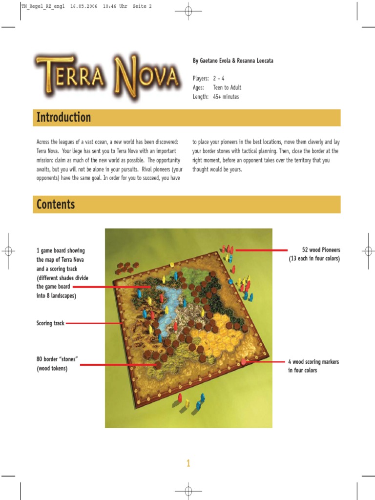 Terra Nova Rules | PDF | Gaming