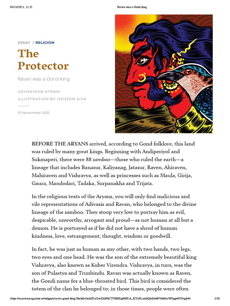 The Protector: Ravan Was A Gond King | PDF | Rama | Ramayana