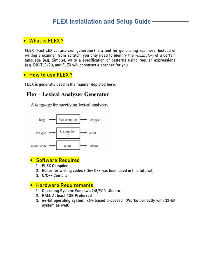 FLEX Installation Guide | PDF | Computer File | Command Line Interface