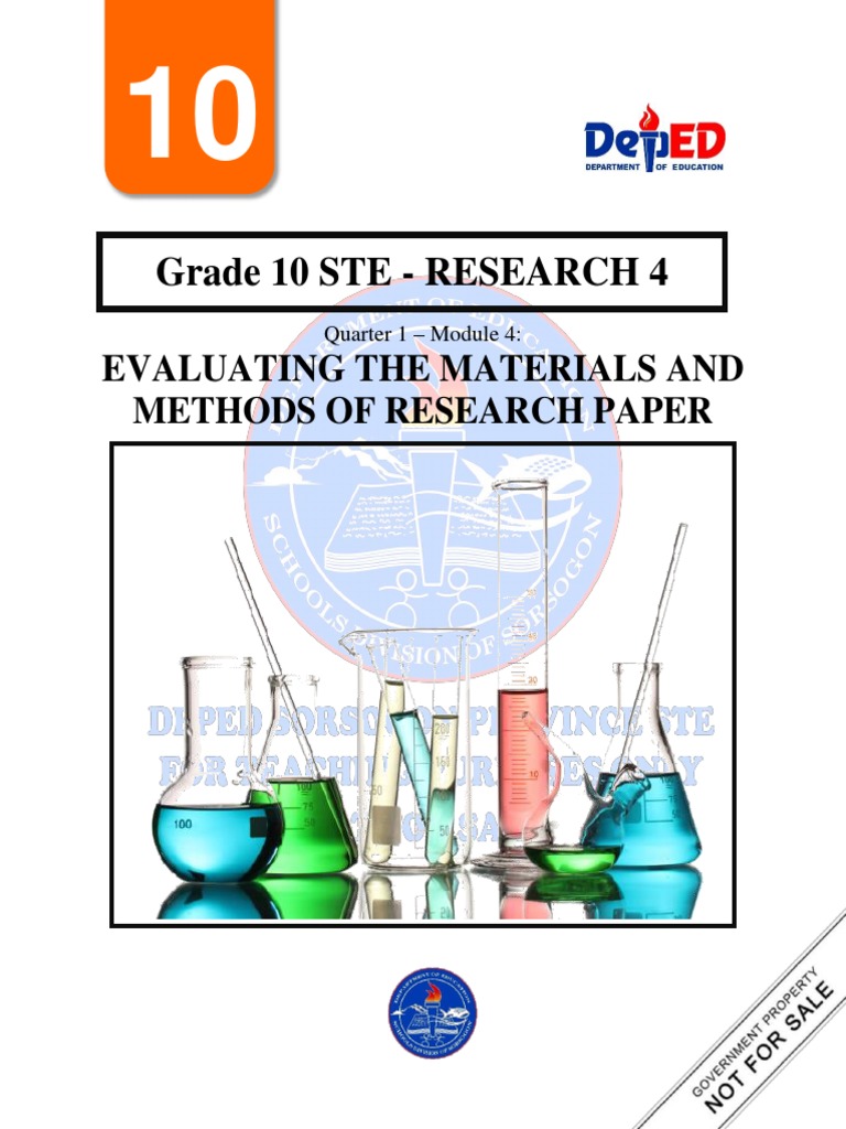 Ste-10 Research-4 q1 Lc1 Mod4 | PDF | Statistics | Experiment