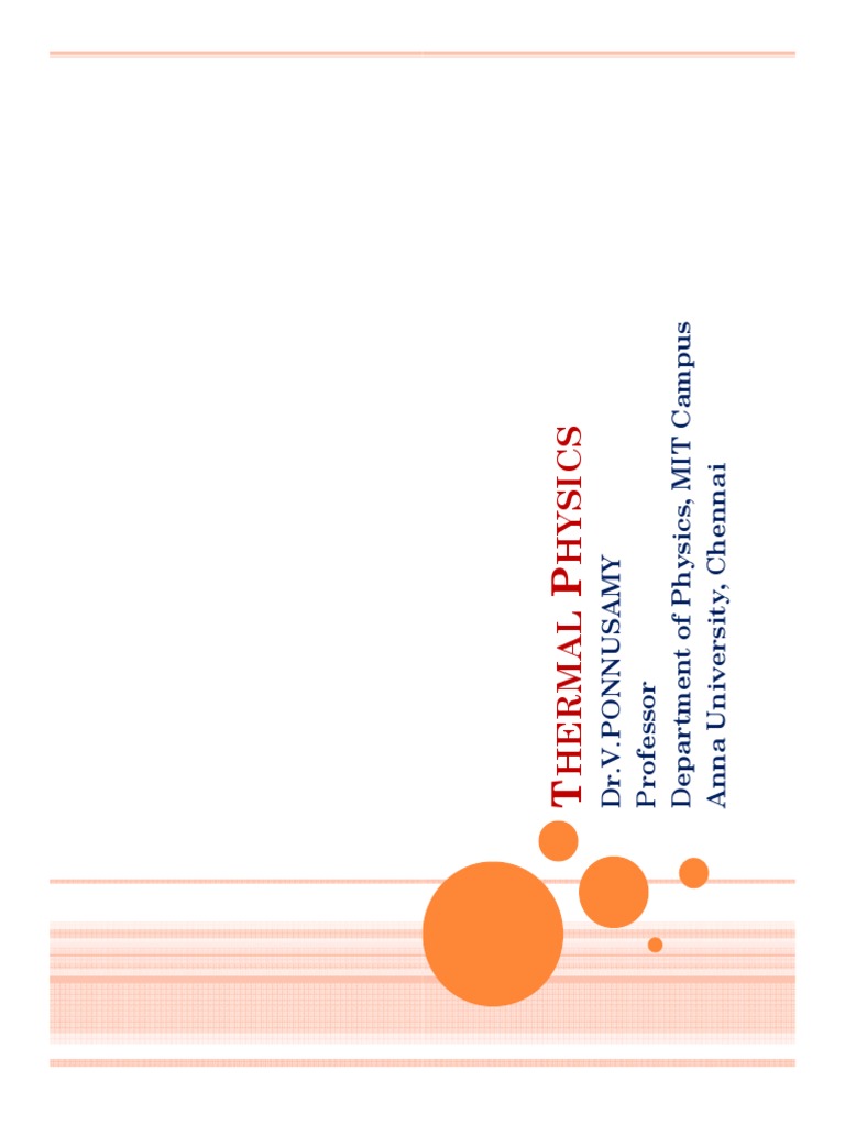 Thermal Physics | PDF | Thermal Expansion | Thermal Conduction