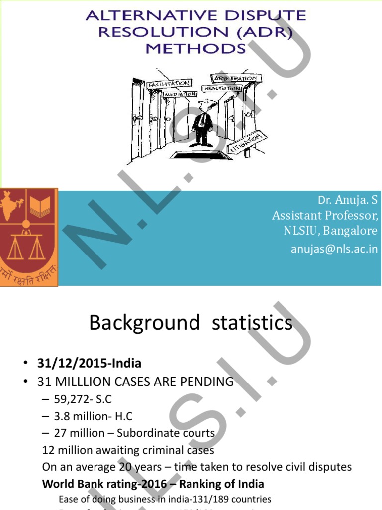ADR Methods | PDF | Arbitration | Alternative Dispute Resolution