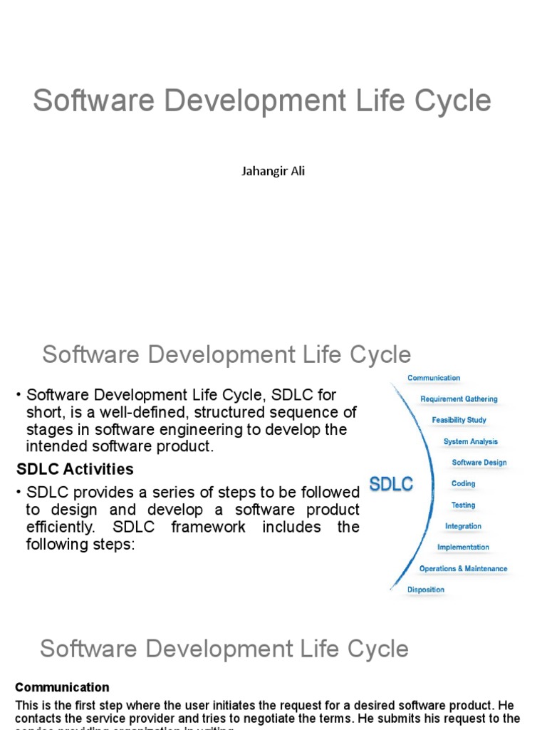 Overview of Software Development Life Cycle | PDF | Computer ...
