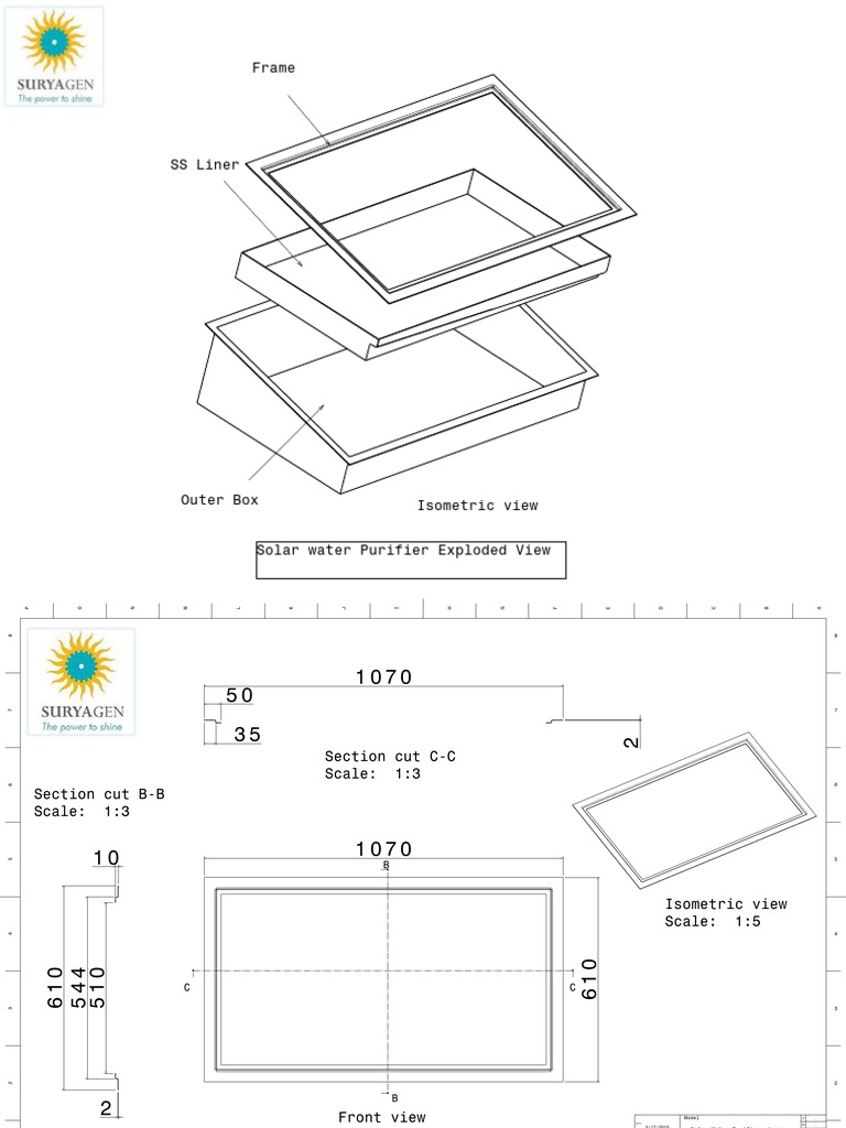 Solar Water Purifier Design Diagram | PDF | Renewable Energy ...