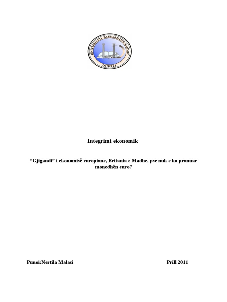 Integrimi Ekonomik | PDF