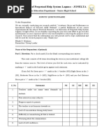 Student Engagement Questionnaire | PDF | Diploma | Teachers