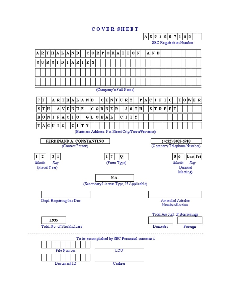 Alco Sec 17Q Q3 2021 - Fin - Pse | PDF | Fair Value | Equity (Finance)