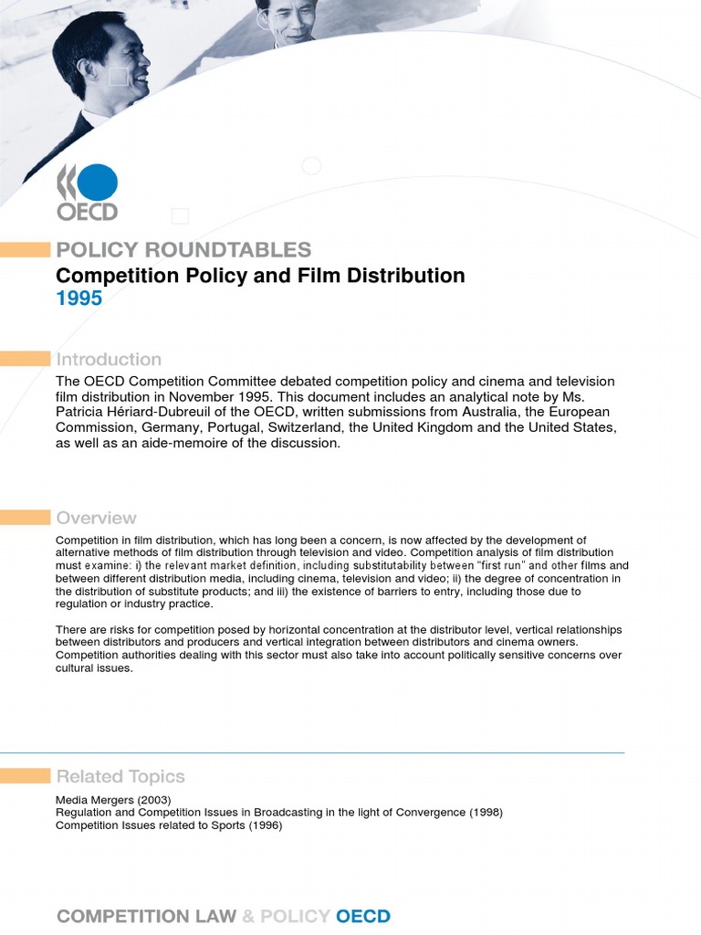 Competition Policy and Film Distribution | PDF | Movie Theater | Market ...
