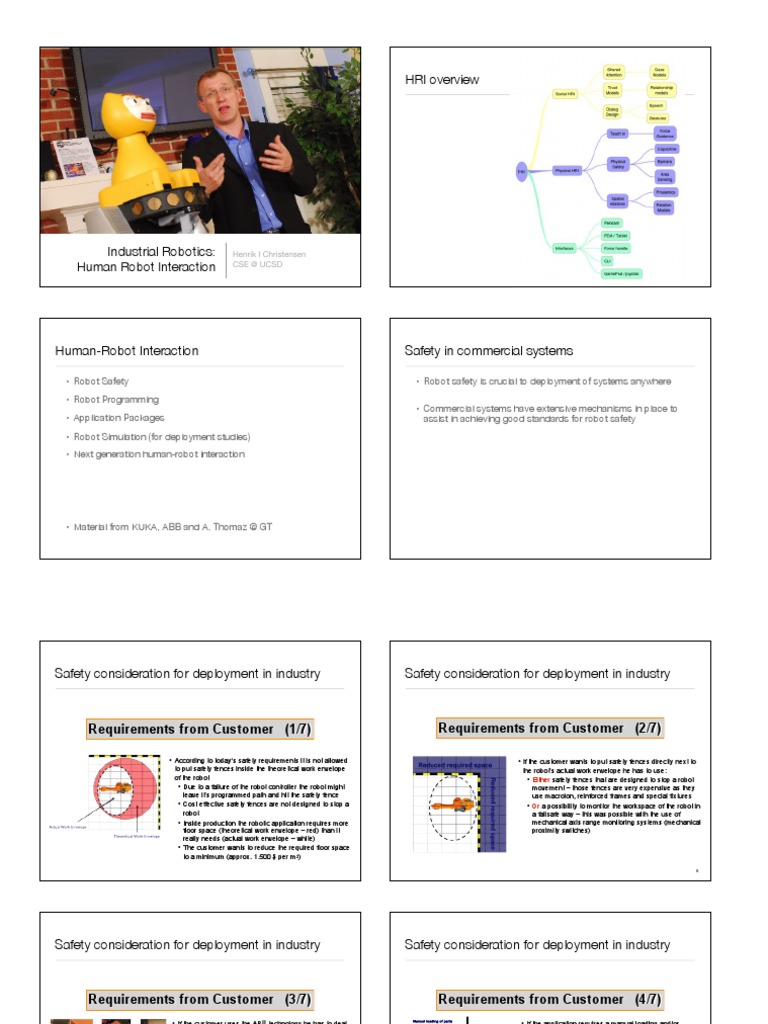 HRI Overview: Human Robot Interaction | PDF | Programmable Logic ...