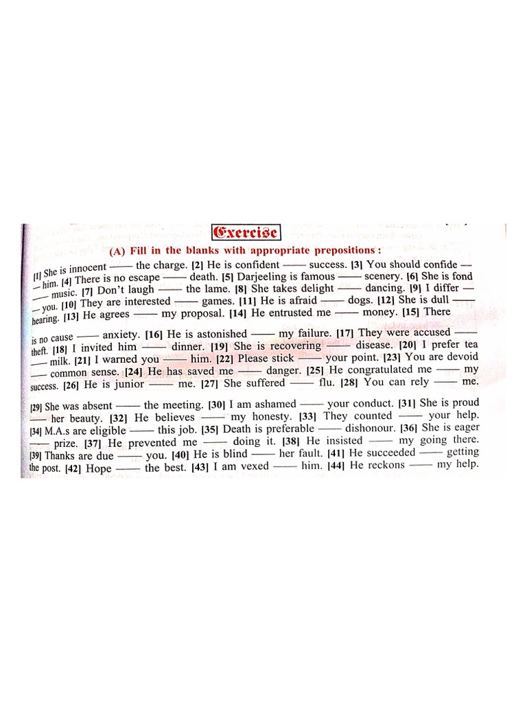 Verbs, Voice and Prepositions 2 | PDF