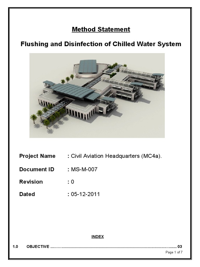 Flushing of CHW System | PDF | Pipe (Fluid Conveyance) | Water Supply ...