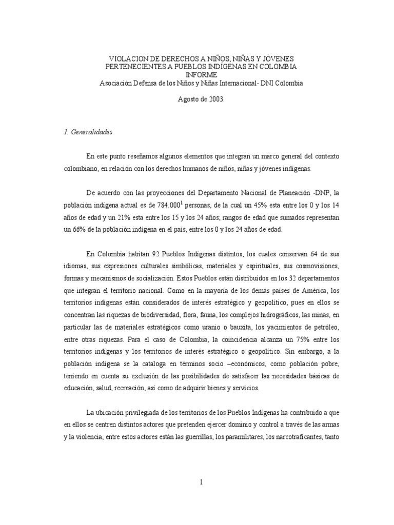 DNI Colombia | PDF | Colombia | Derechos