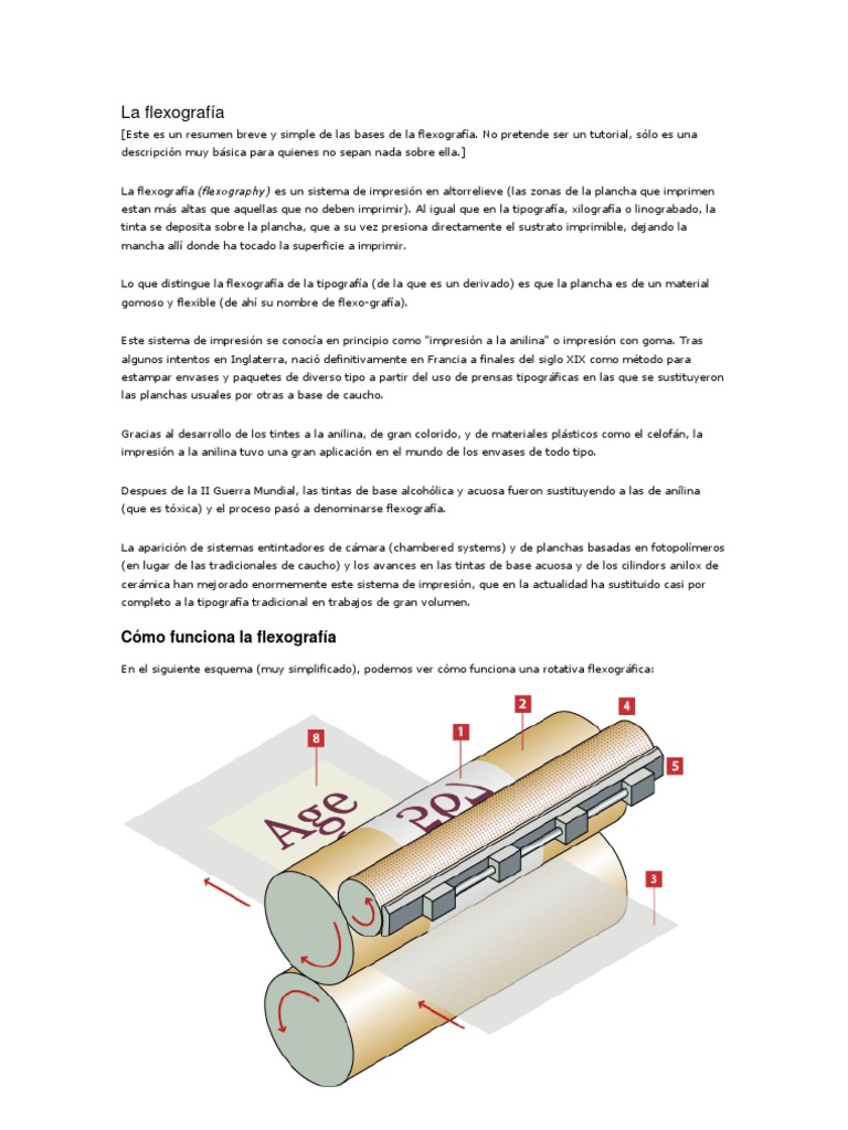 Introducción a la Flexografía: Impresión Eficiente | PDF | Impresión | Diseño gráfico