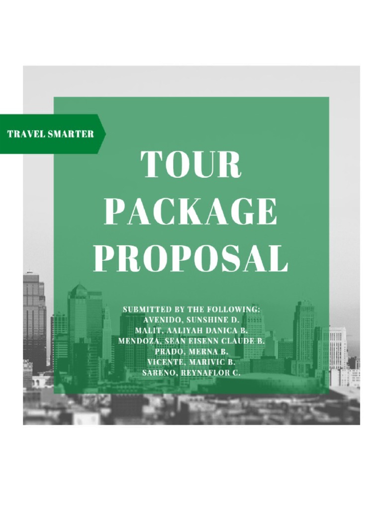 Tour Package Proposal Guide | PDF | Tourism | Economies