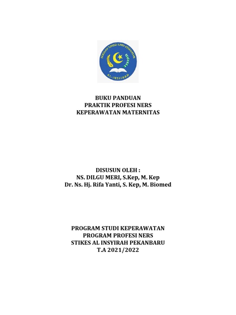 Panduan Kep Maternitas Profesi Ners Aipni 2021 | PDF | Karier & Perkembangan