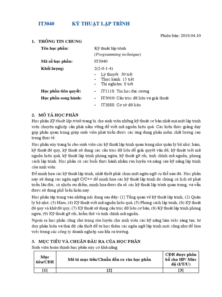 IT3040 ProgrammingTechnique | PDF