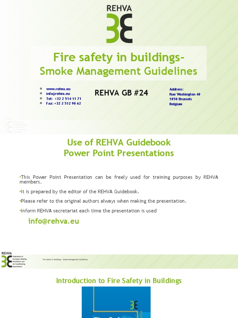 Fire Safety in Buildings-: Smoke Management Guidelines | Download Free ...