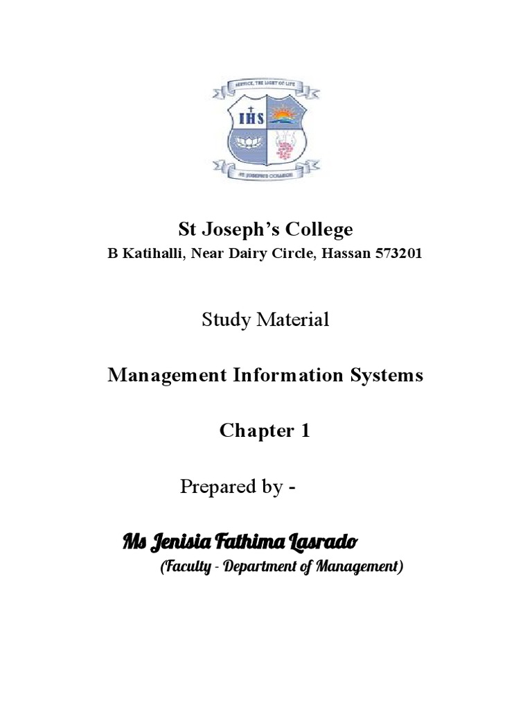 MIS Chapter 1 | PDF | Information System | Management Information System