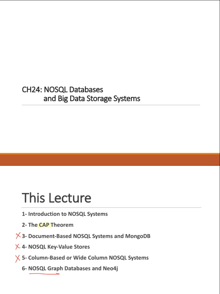 Chapter24 Nosql Dbs | PDF | No Sql | Replication (Computing)