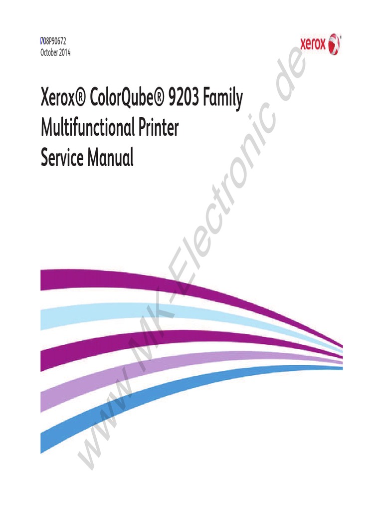 Xerox® Colorqube® 9203 Family Multifunctional Printer Service Manual ...