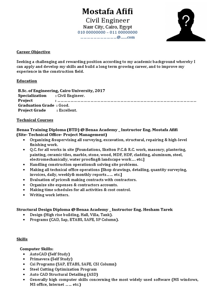 Mostafa Afifi: Civil Engineer | PDF