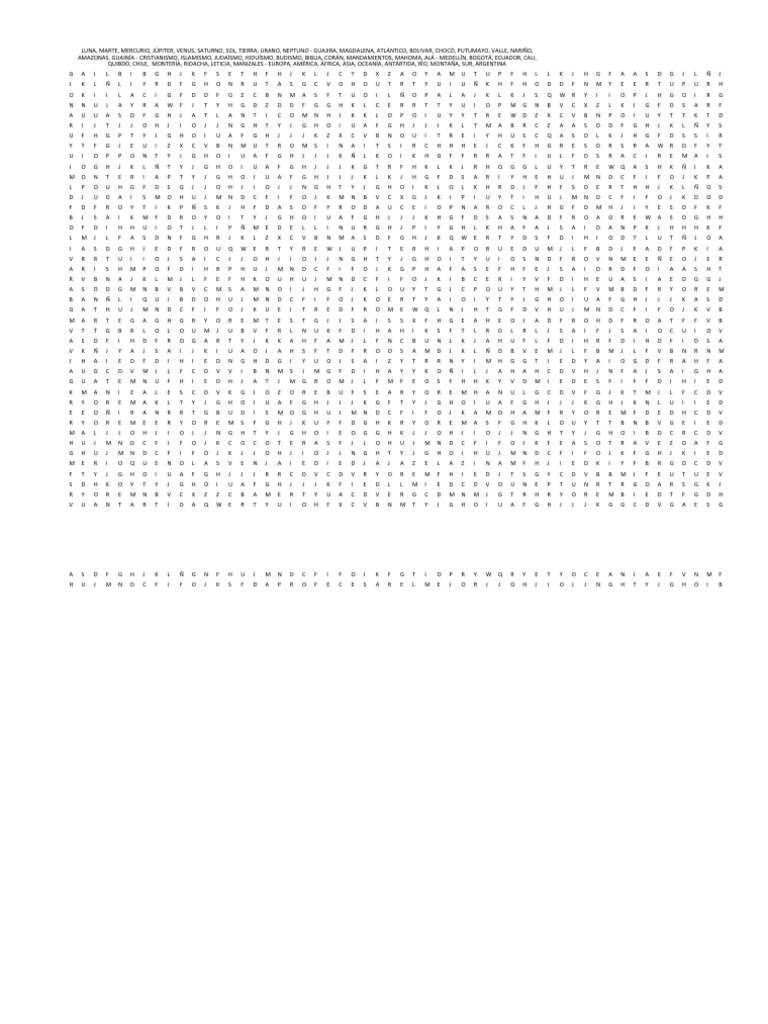 Sopa de letras del sistema solar | PDF | Astronomía | Astronomía antigua
