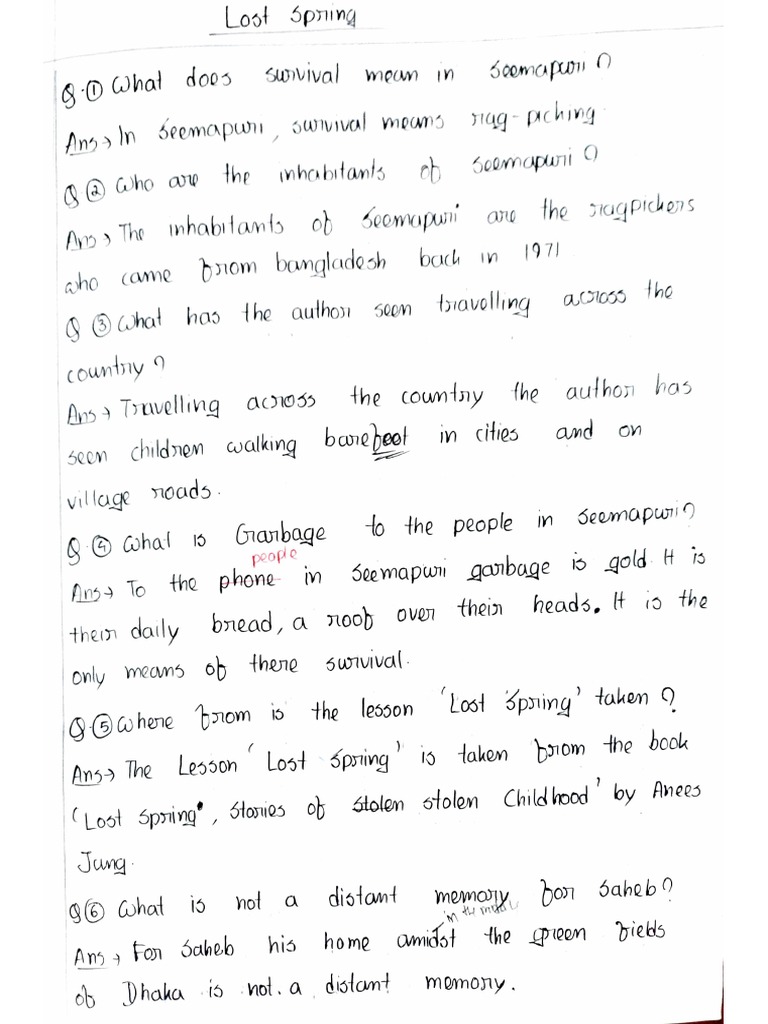 Lost Spring (Part 1) | PDF