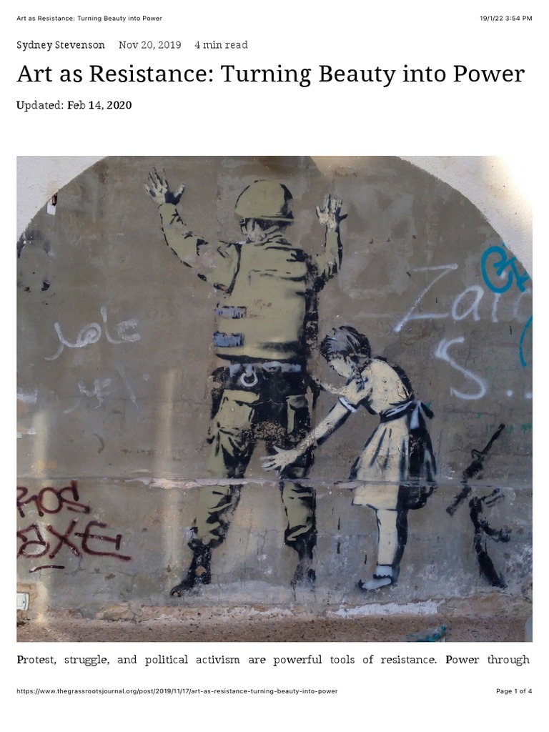Art as Resistance: Power Through Creativity | PDF | Social Science