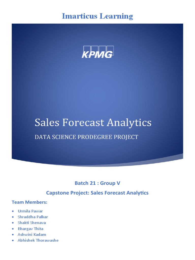 Capstone Project - Sales Forecast | PDF | Pesticide | Agriculture