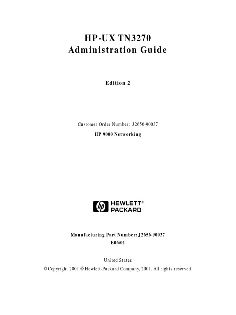 HP-UX TN3270 Administration Guide | PDF | Internet Protocol Suite ...
