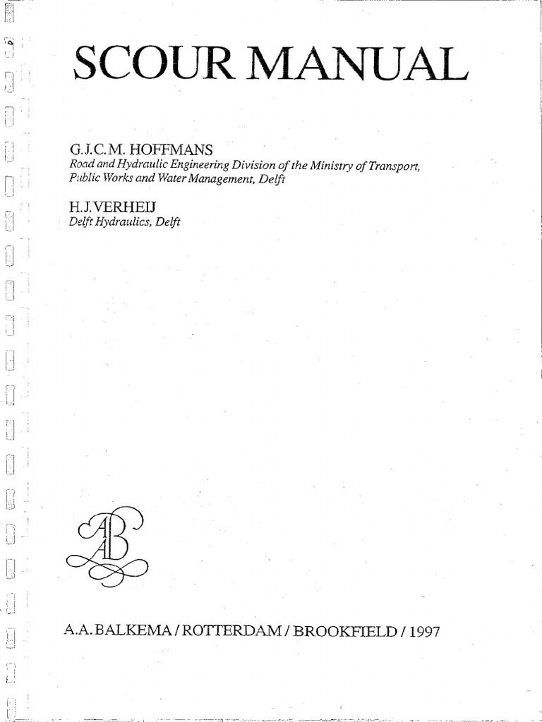 Scour Manual Hoffmans Verheij 1997 | PDF