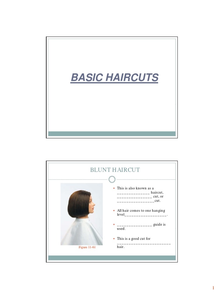 Haircutting Workbook | PDF | Hairstyle | Scissors
