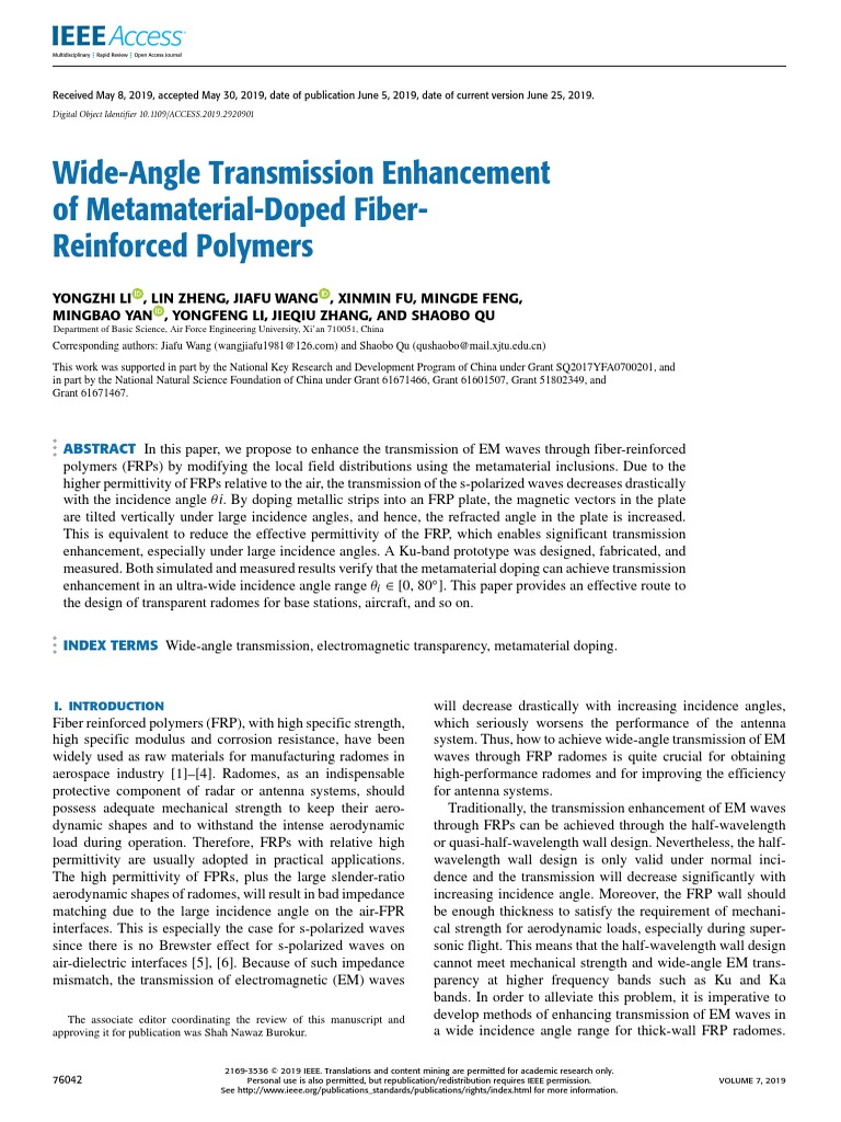 FRP Paper 1 | PDF | Metamaterial | Fibre Reinforced Plastic