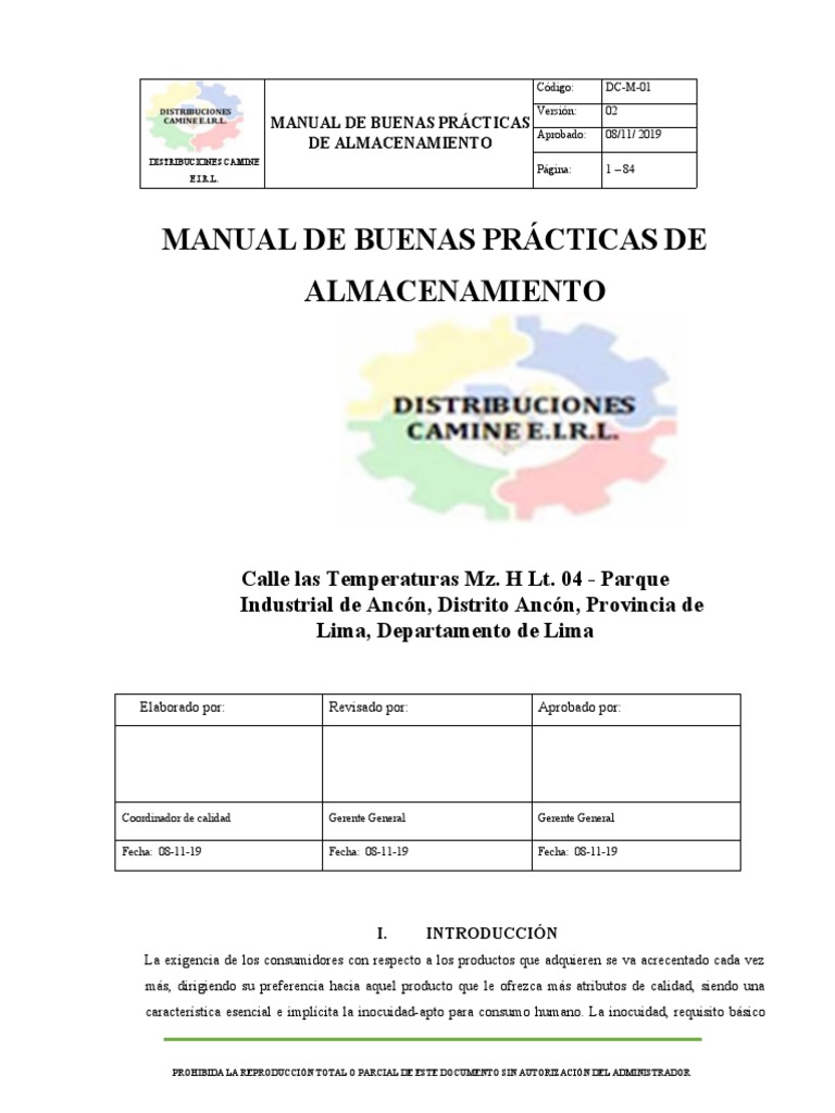 Bpal Manual + Formatos | PDF | Alimentos | Calidad (comercial)