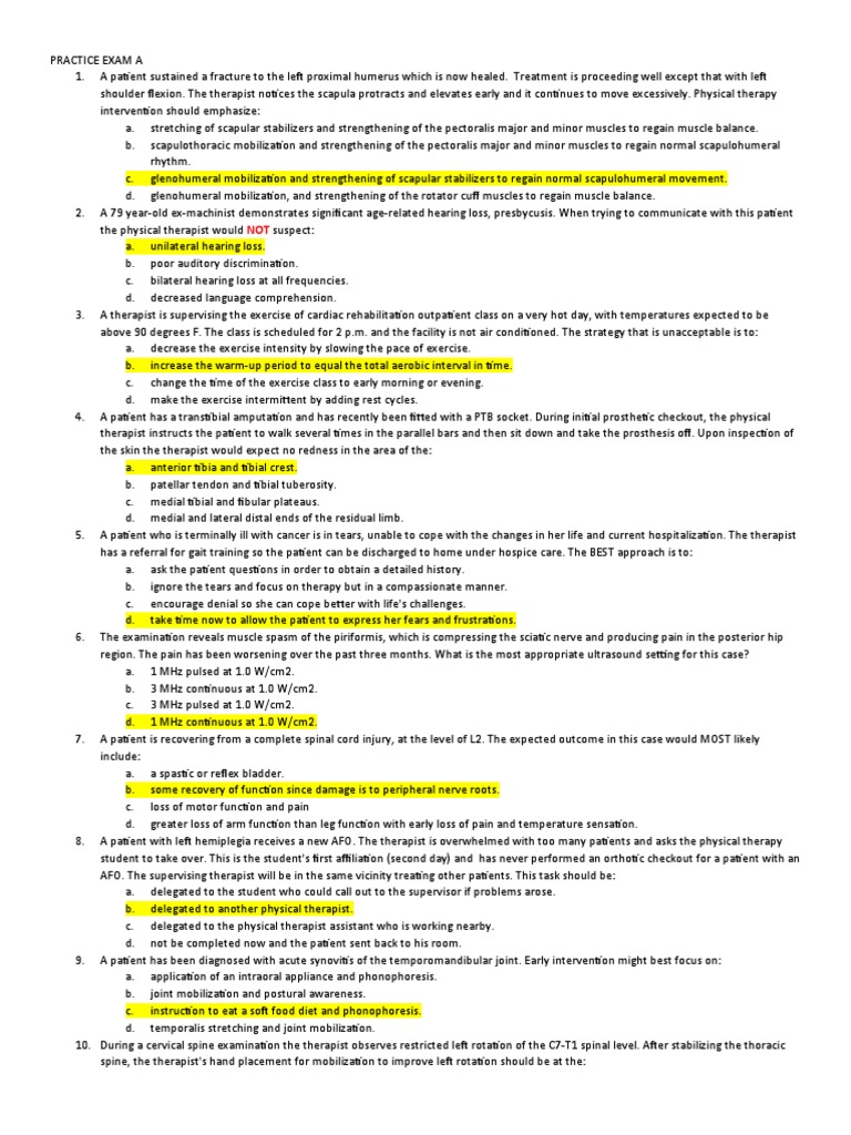 Physical Therapy | PDF | Physical Therapy | Anatomical Terms Of Motion