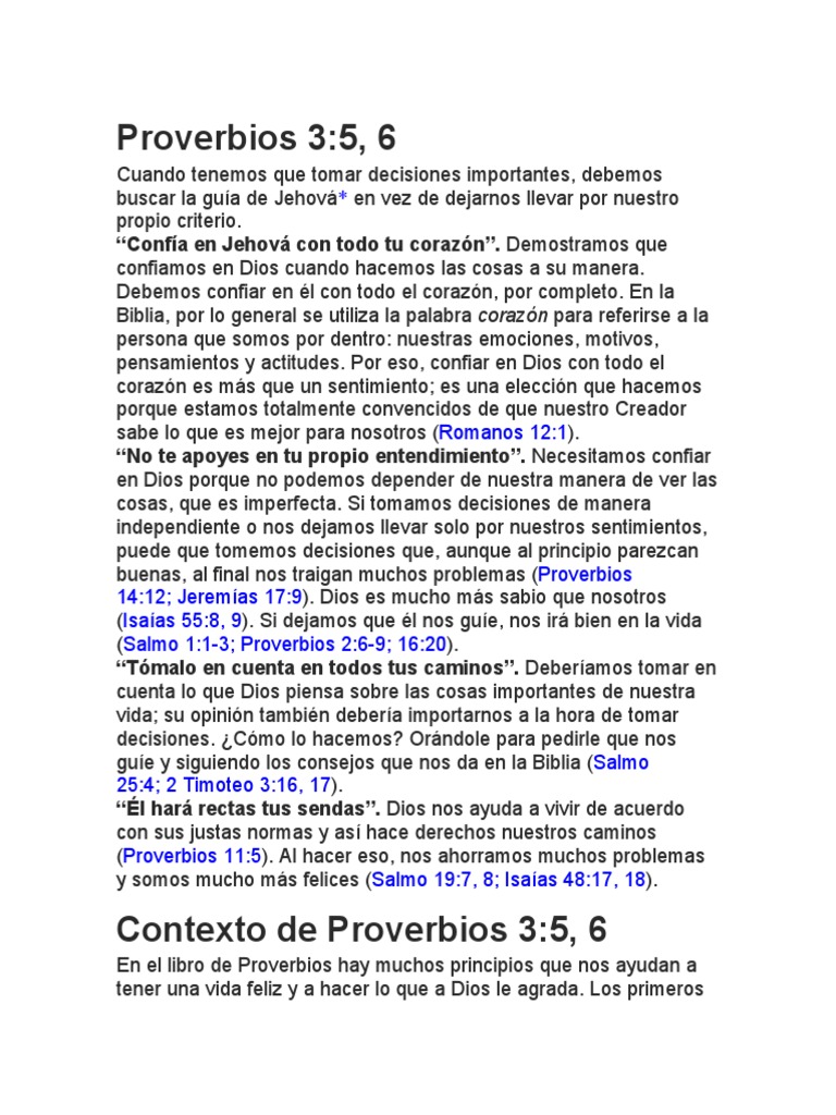 Proverbios 3 | PDF | Libro de proverbios | Salmos
