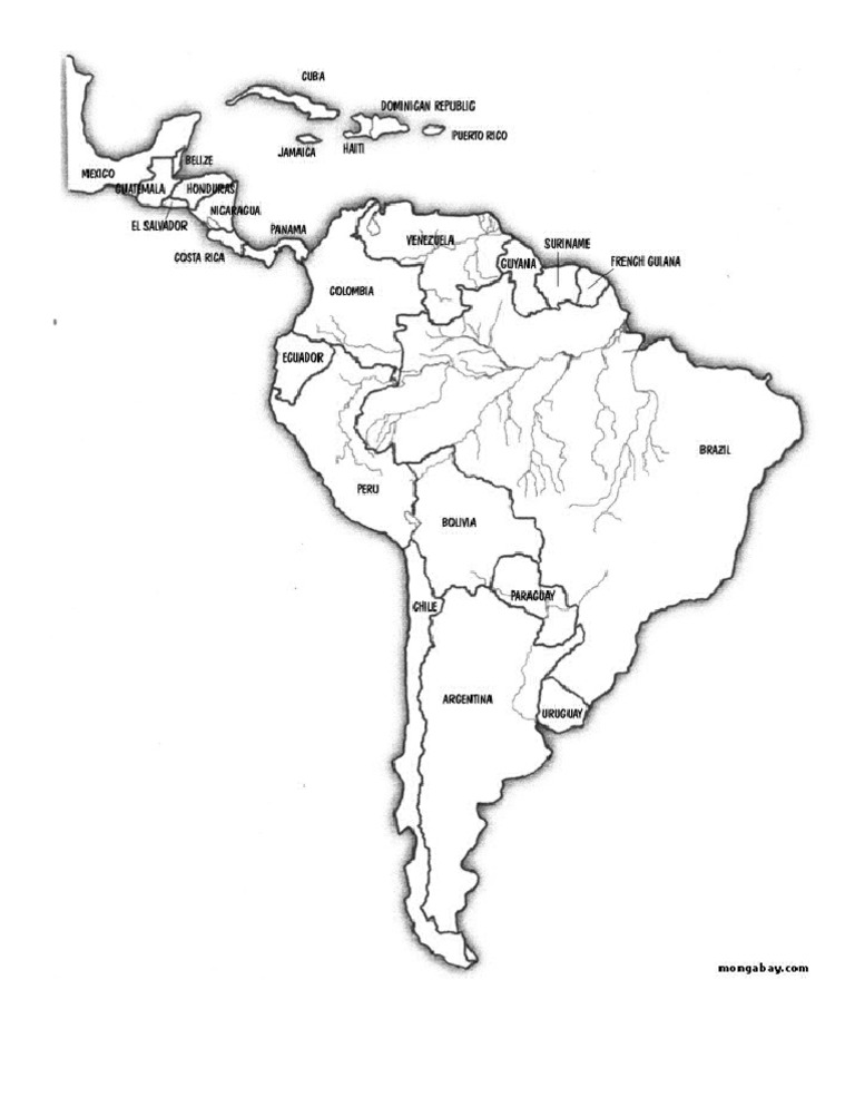 Mapa America Central y America Del Sur | PDF