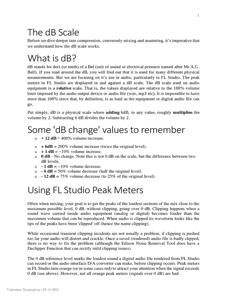 The DB Scale | PDF | Decibel | Signal Processing