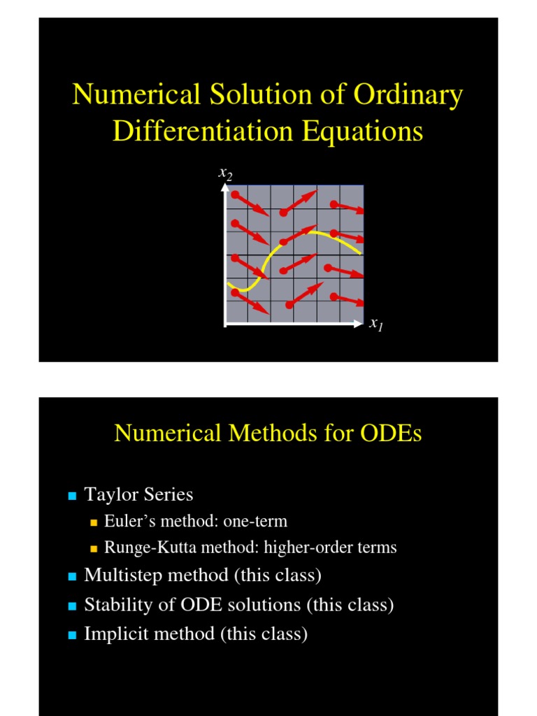 Numerical Integration Of Ordinary Differential Equations Using Multistep Adams Methods Pdf