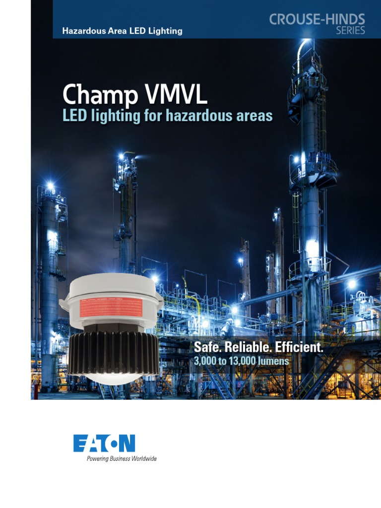 Champ VMVL: LED Lighting For Hazardous Areas | PDF | Lighting ...