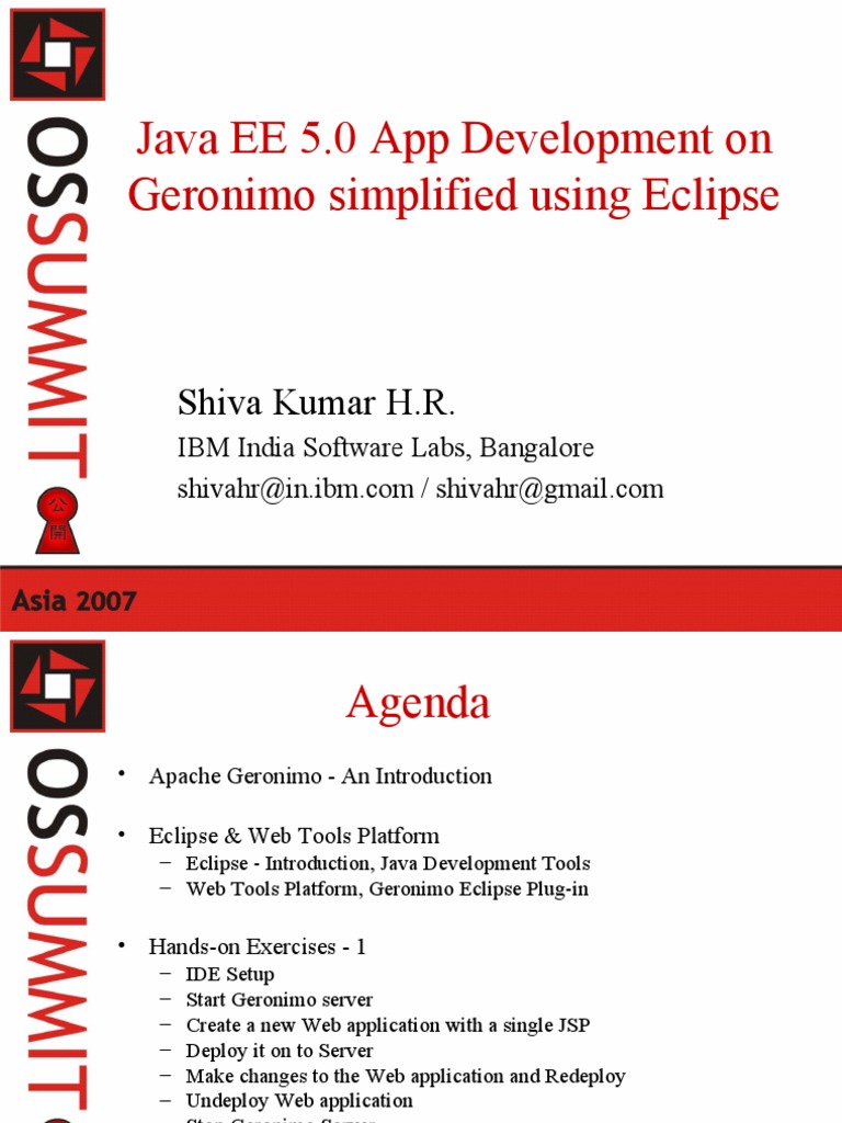 Java EE 5.0 App Development On Geronimo Simplified Using Eclipse | PDF ...