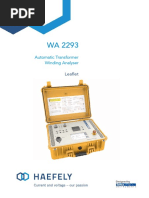 2293 - Automatic Transformer Winding Analyser - HAEFELY - Brochure ...
