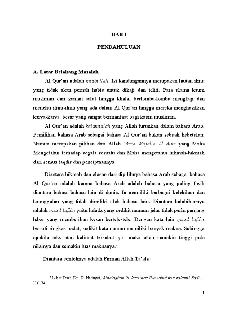 Proposal Tesis Harf Jar Oke | PDF