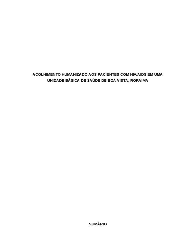 Projeto Pesquisa para Mestrado Fiocruz | PDF | HIV/AIDS | Método científico