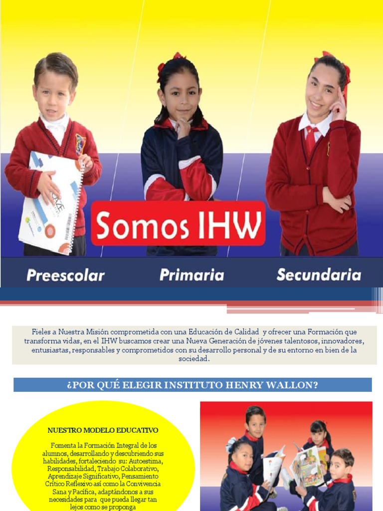 Información y Admisión 2020-2021 - Ihw | PDF | Educación de la primera infancia